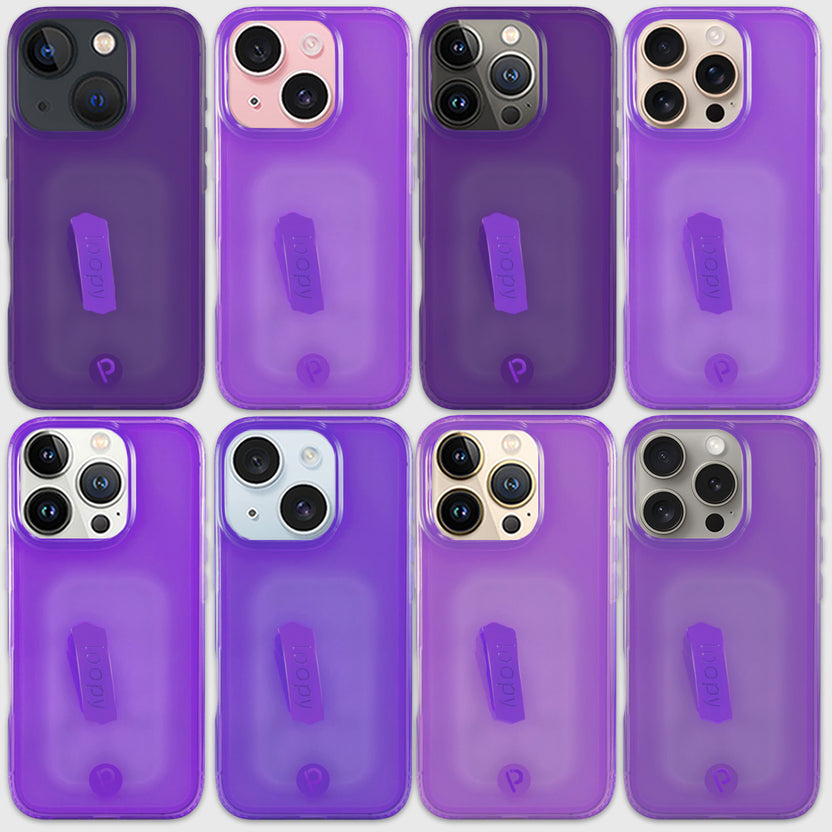 Loopy Cases - Clear Neon Purple Lookbook – Loopy®Cases