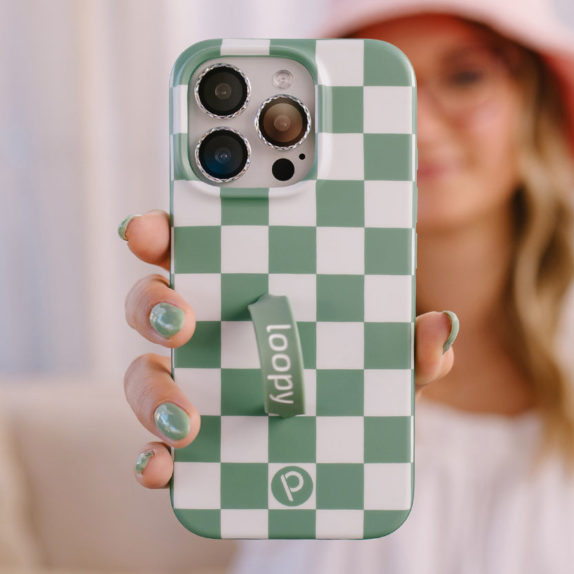 Loopy Cases - Green Checkered Lookbook – Loopy®Cases