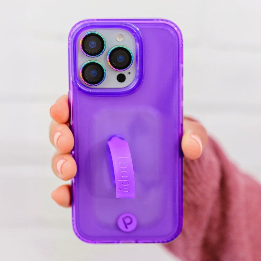 Loopy Cases - Clear Neon Purple Lookbook – Loopy®Cases