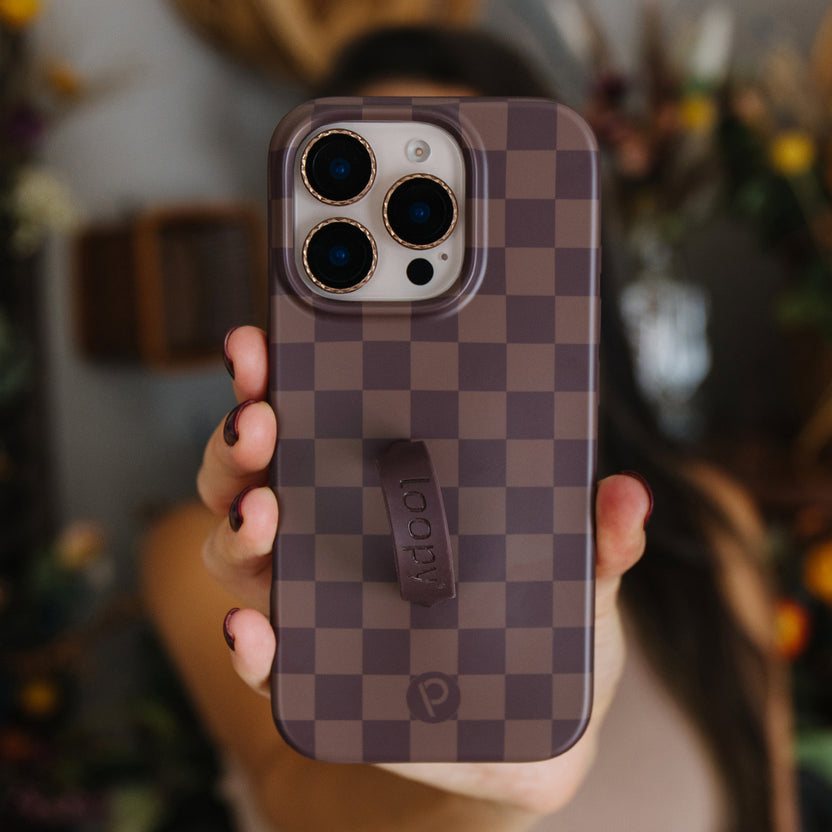 Loopy Cases - Cocoa Checkered Lookbook – Loopy®Cases
