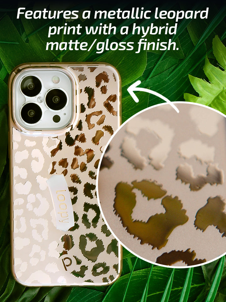 Loopy Cases - Gold Leopard – Loopy®Cases