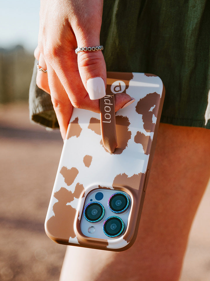 Loopy Cases - Brown Cow Print – Loopy®Cases