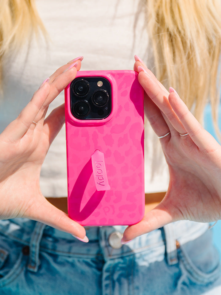 Loopy Cases - Hot Pink Leopard – LoopyCases®