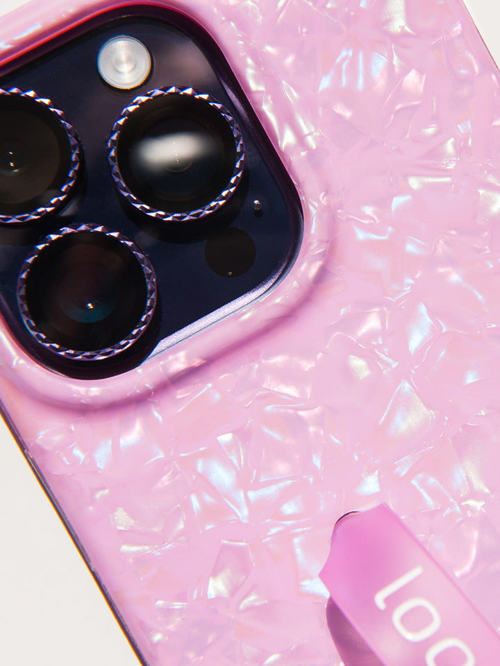 Loopy Cases - Pink Opal Shell – LoopyCases®