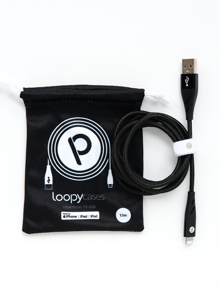 Loopy Charging Cables - Lightning to USB-A (1.1m) – Loopy®Cases